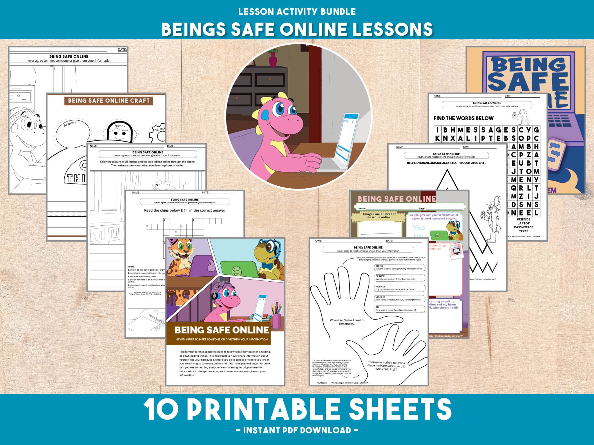 Being Safe Online – Lesson Bundle – Lil' Iguana