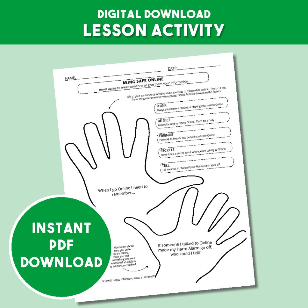 Being Safe Online Activity – Cut & Paste - Lil' Iguana