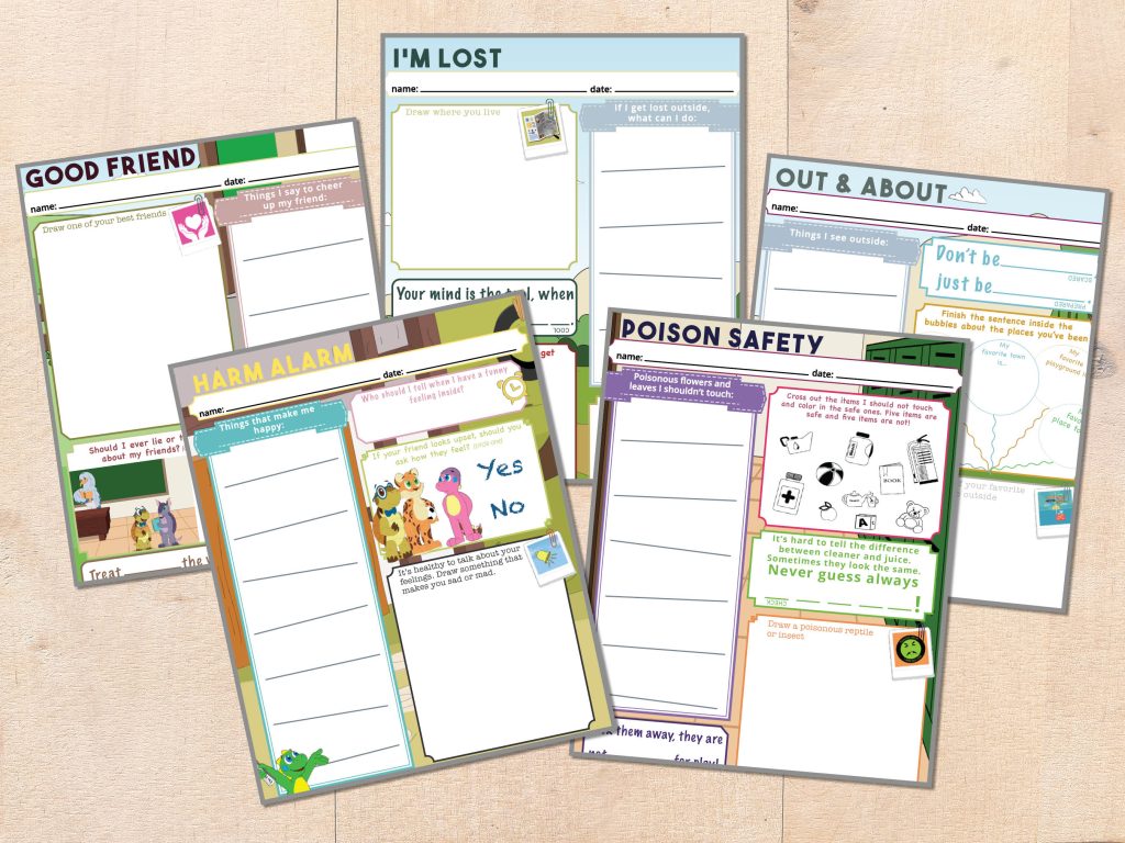 Lil' Iguana's Guided Lesson Journal Worksheets