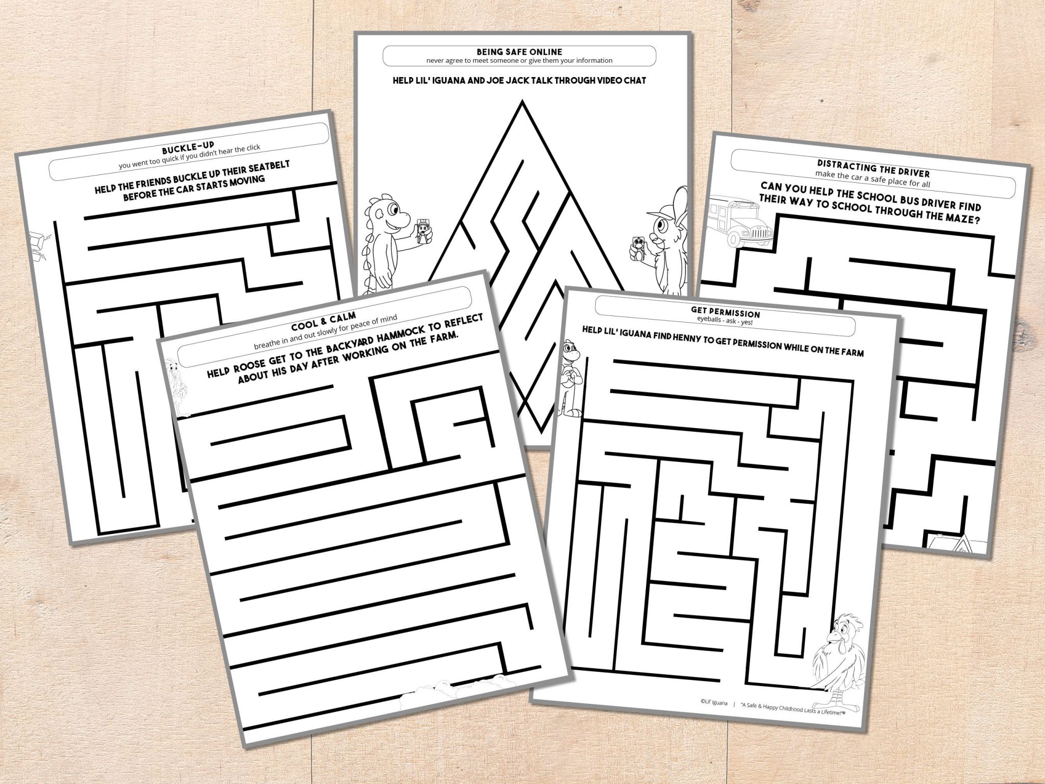 Maze Activity – Digital Bundle - Lil' Iguana