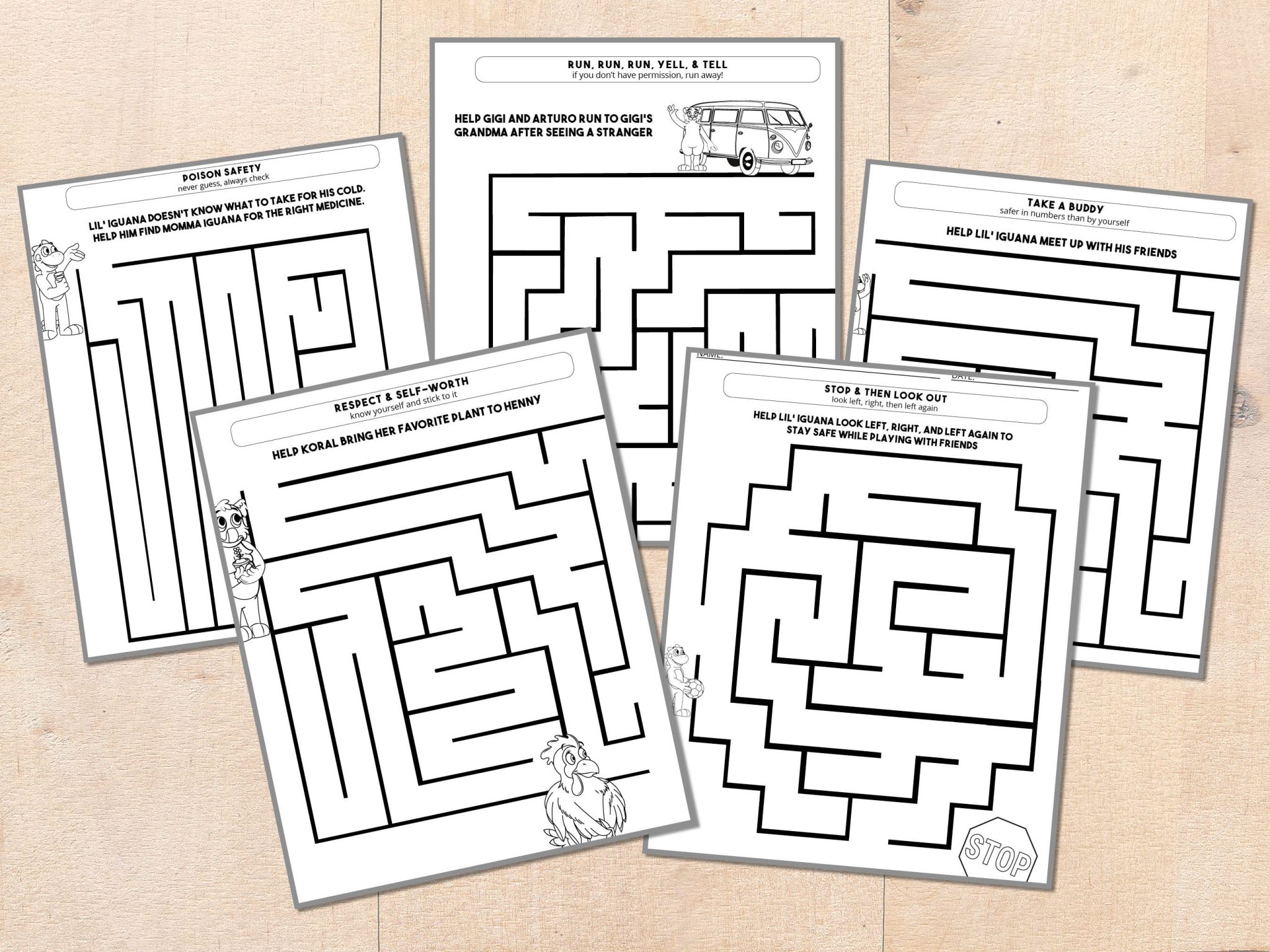 Maze Activity – Digital Bundle - Lil' Iguana