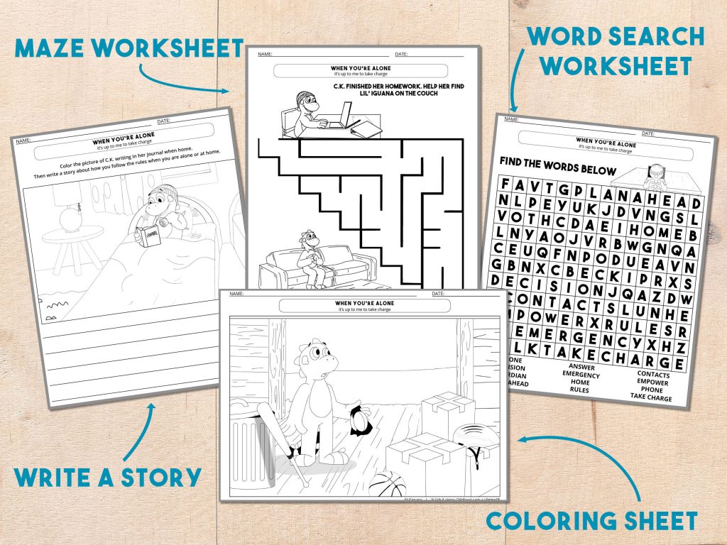 Lesson Bundle for Kids on How to Behave While Alone