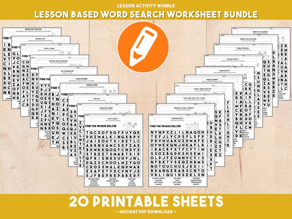 Lil' Iguana's Word Search Activity – Digital Bundle