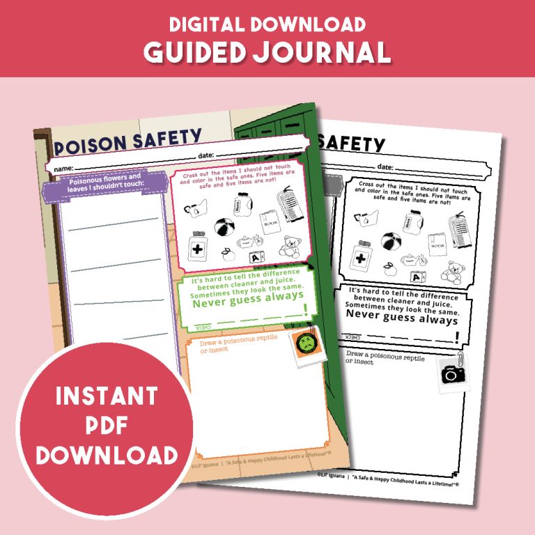 Poison Safety – Activity Box - Lil' Iguana