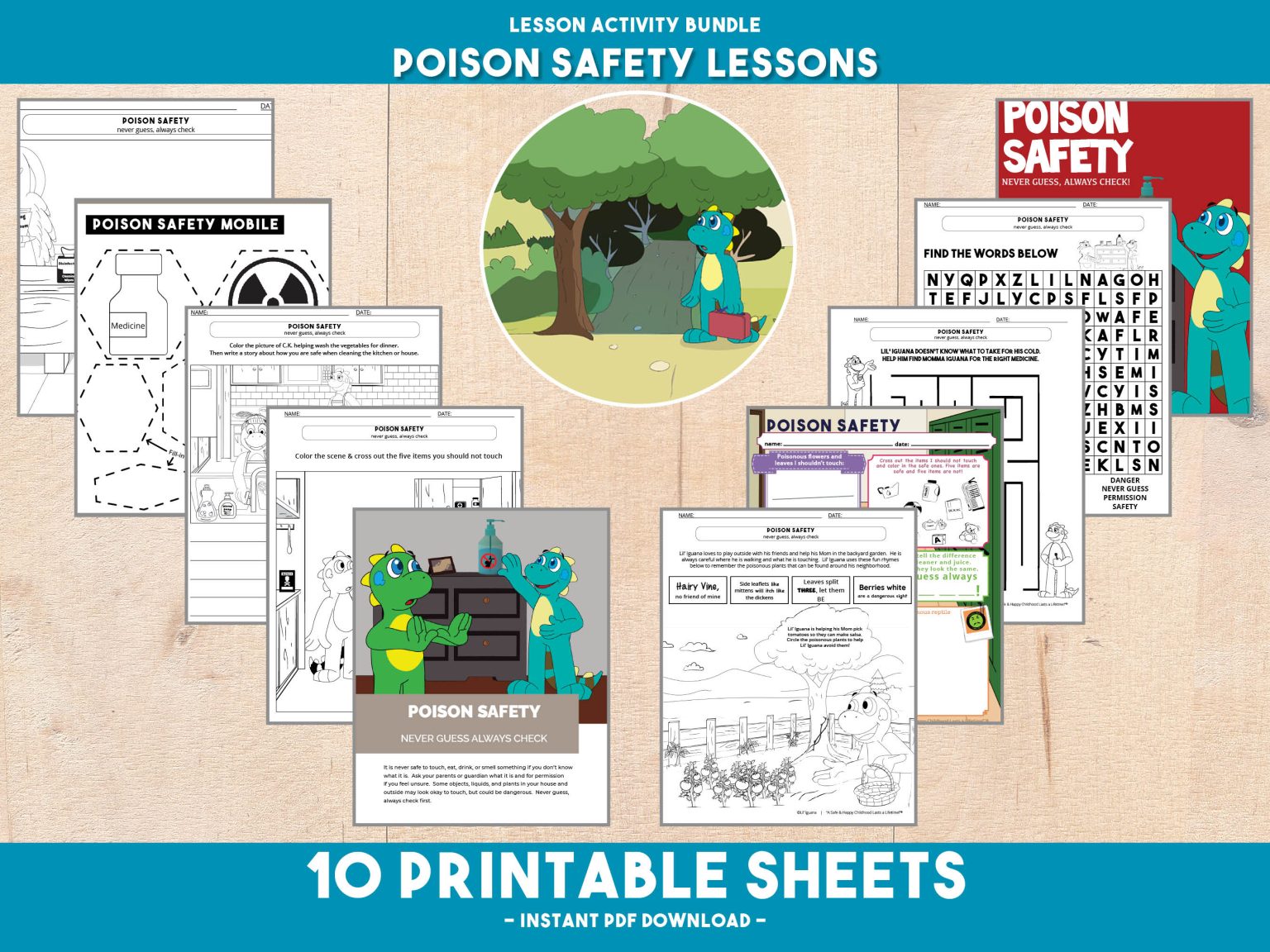 Poison Safety- Lesson Bundle – Lil' Iguana