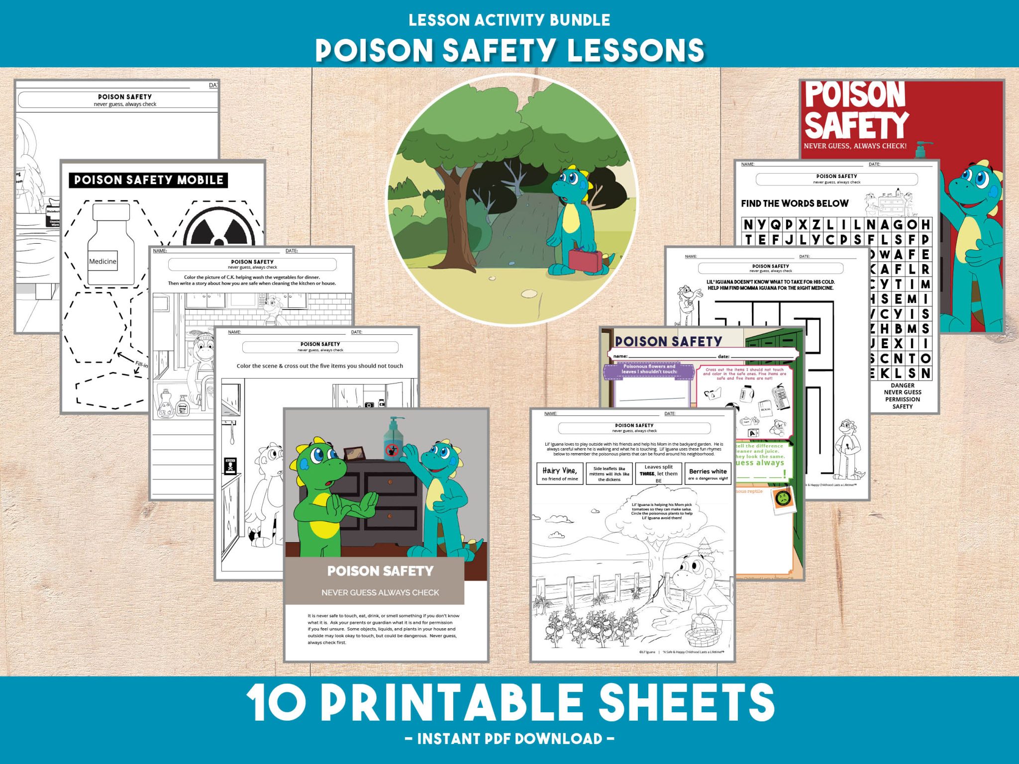 Poison Safety- Lesson Bundle – Lil' Iguana