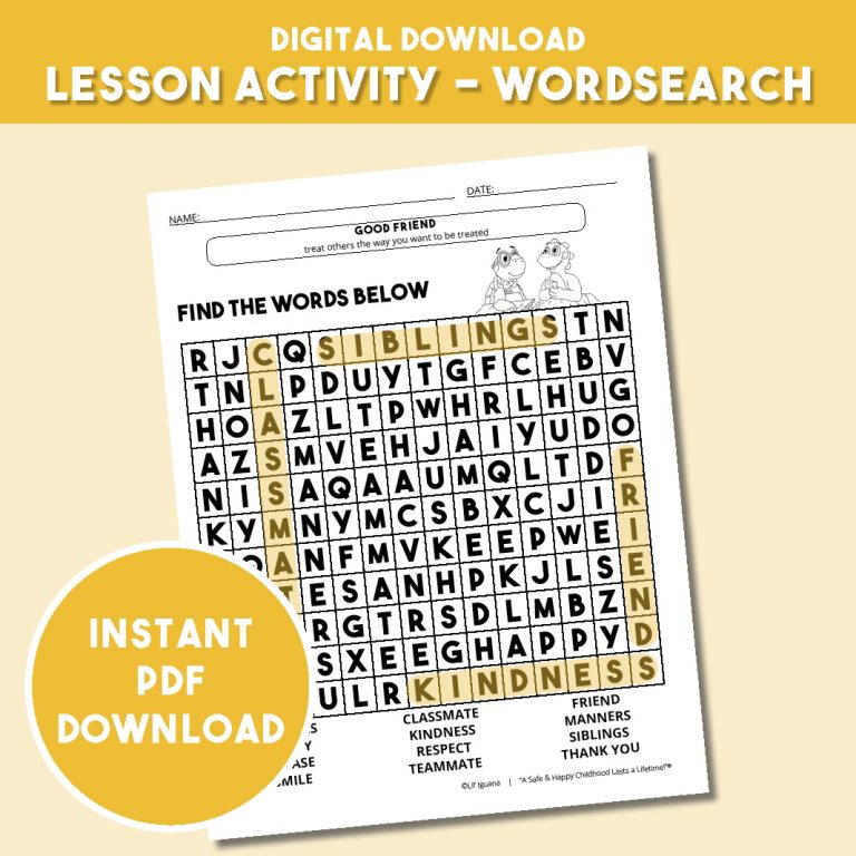 Good Friend – Activity Box – Lil' Iguana