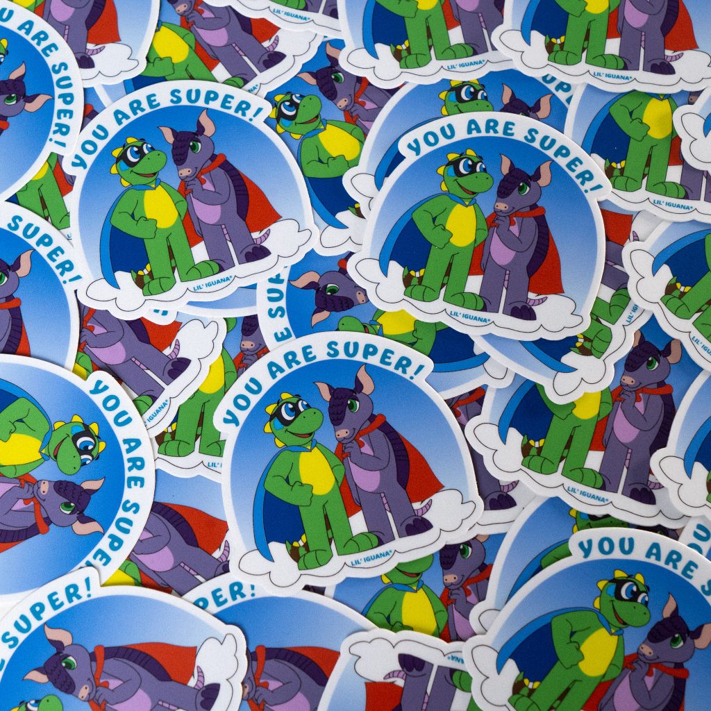 You Are Super: Sticker - Lil' Iguana