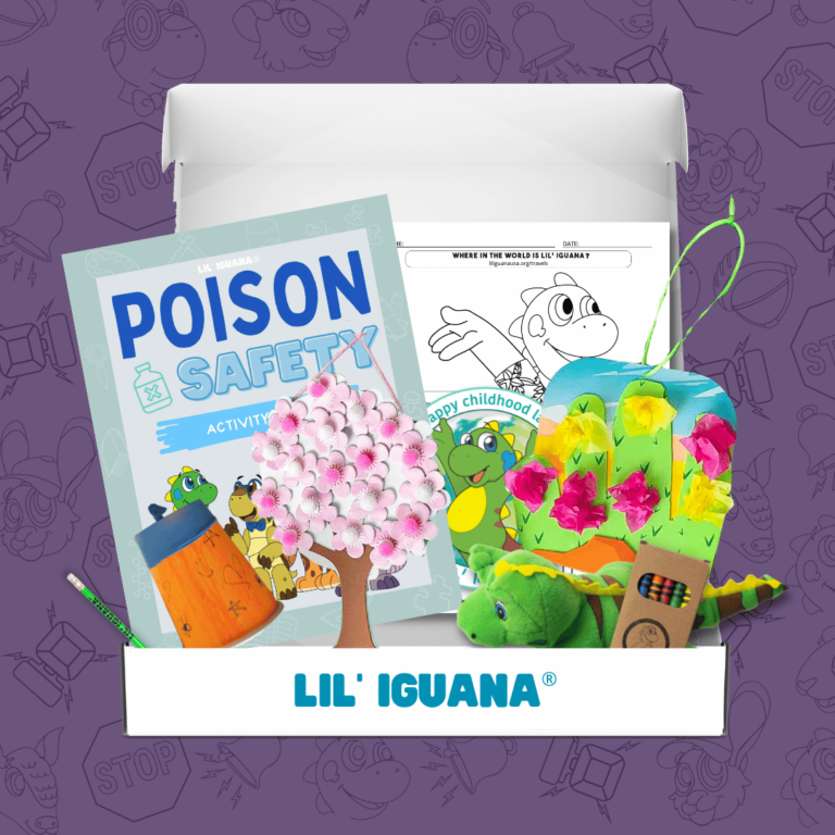 Poison Safety – Activity Box - Lil' Iguana