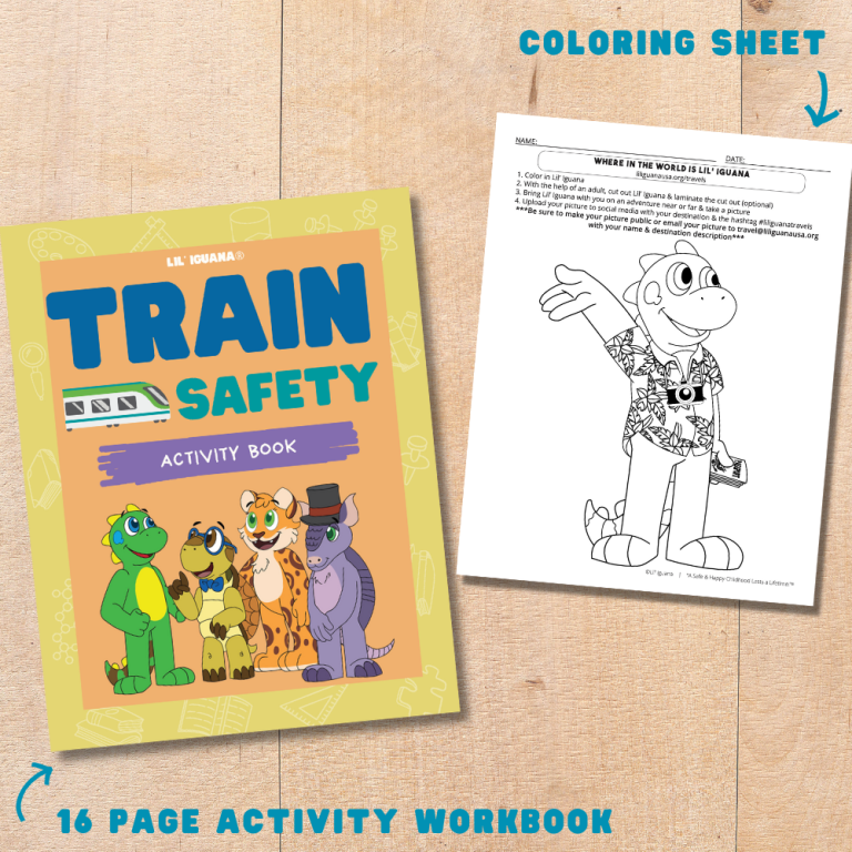 Train Safety: Activity Box - Lil' Iguana