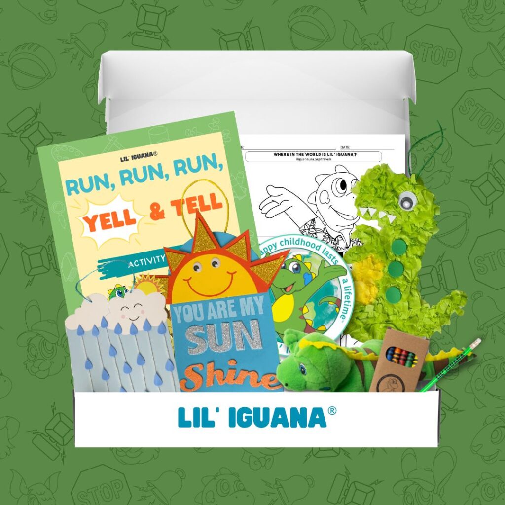 Run, Run, Run, Yell, & Tell: Activity Box - Lil' Iguana
