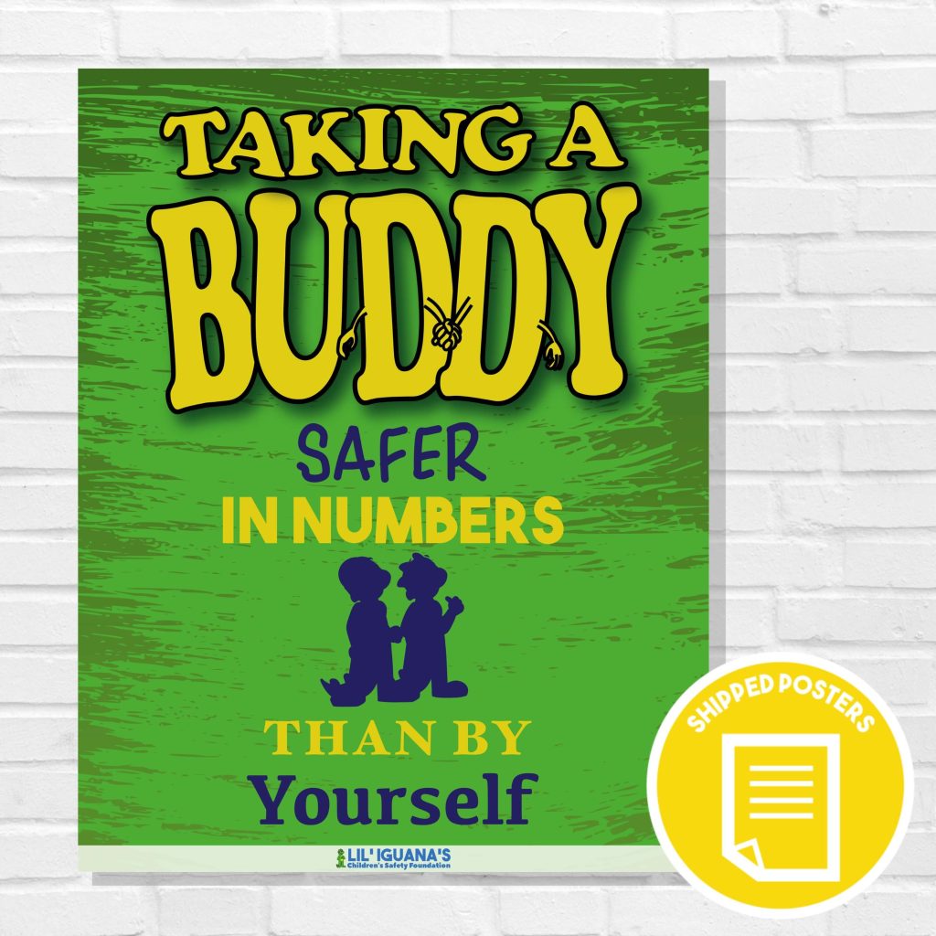 Printed Poster: Take a Buddy - Lil' Iguana