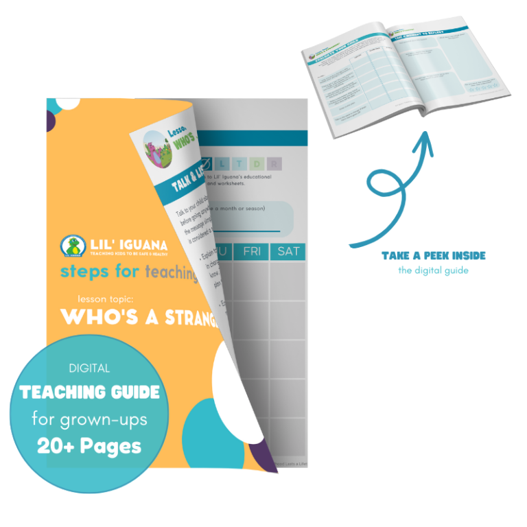 Stranger Danger Lesson Plan Bundle - Lil' Iguana