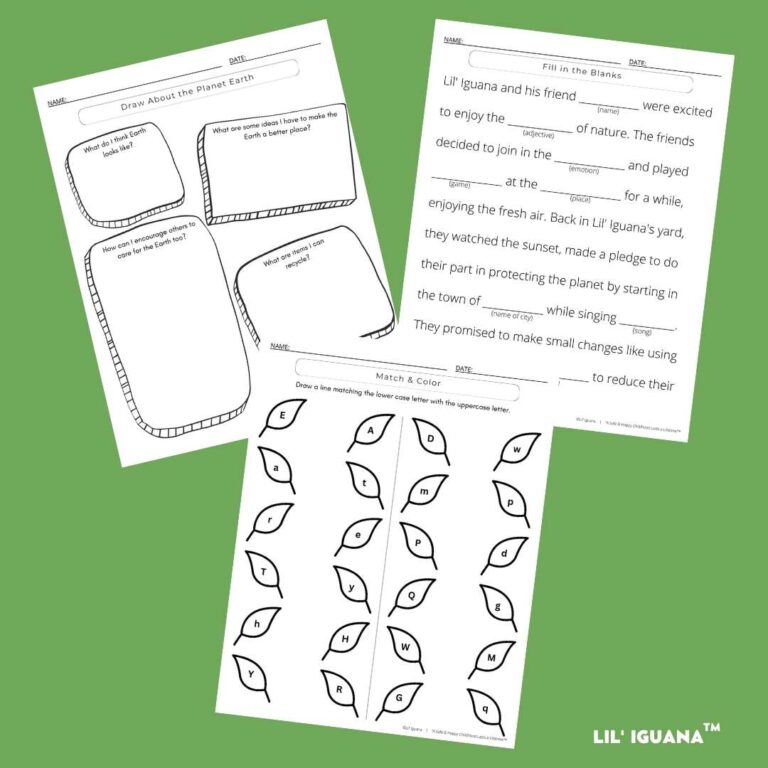 Earth Day Printable Bundle for Kids