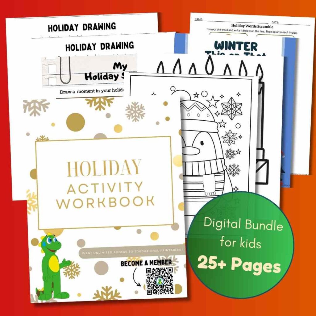 Cheerful Chill: Kids Winter Holiday Activity Bundle ️