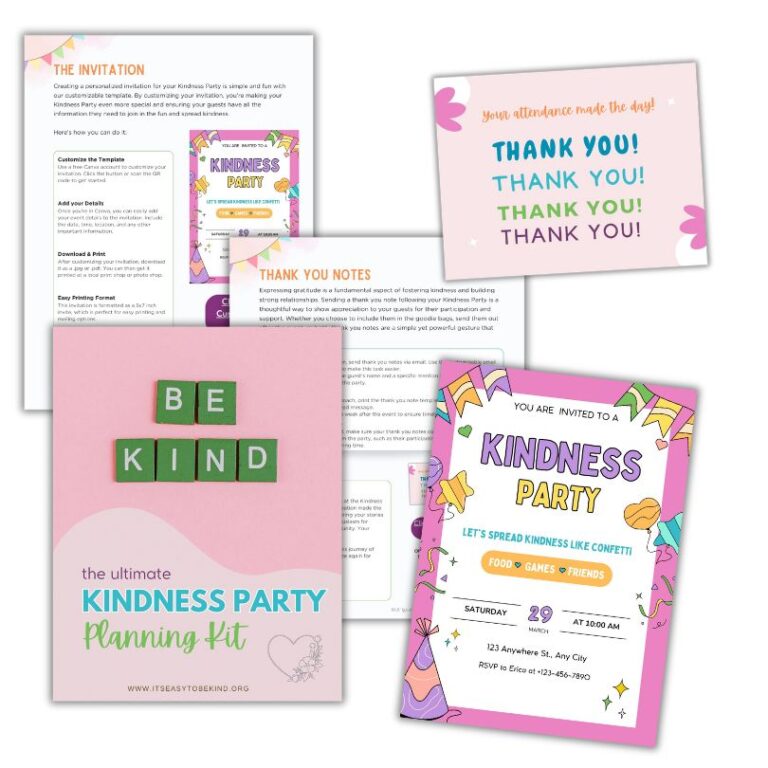Kindness Party Planning Kit - Lil' Iguana