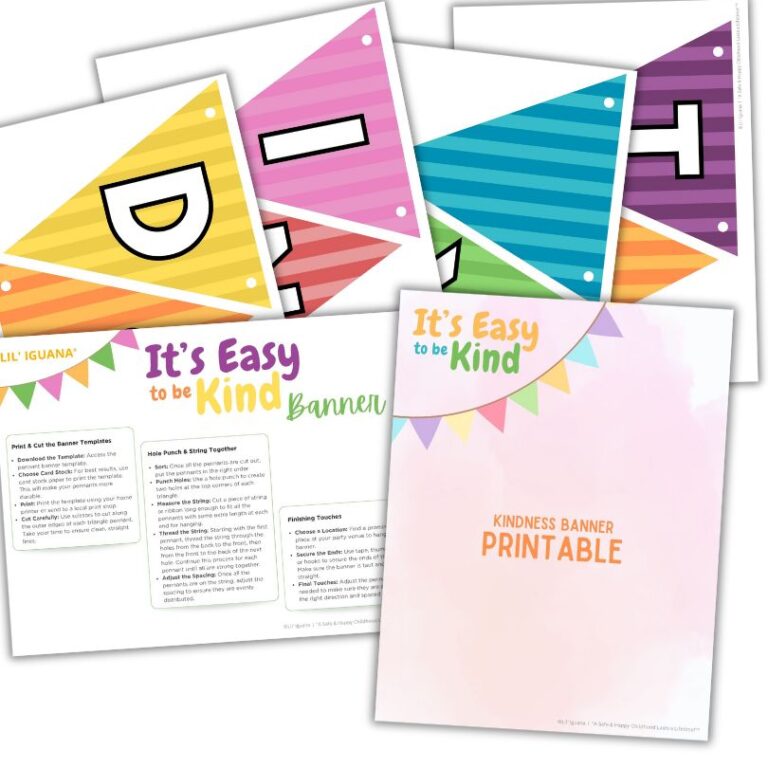 Kindness Party Planning Kit - Lil' Iguana