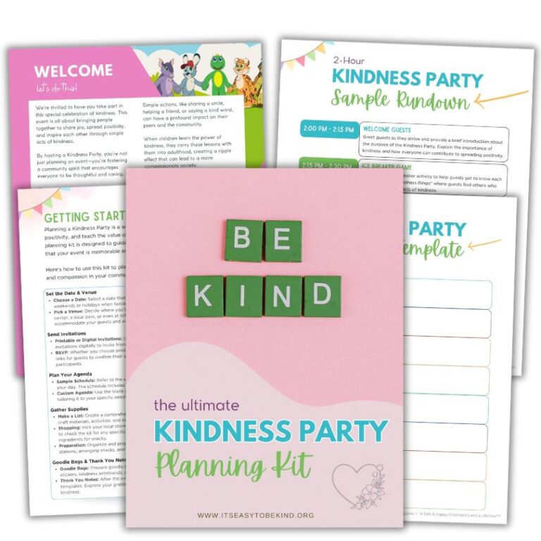 Kindness Party Planning Kit - Lil' Iguana
