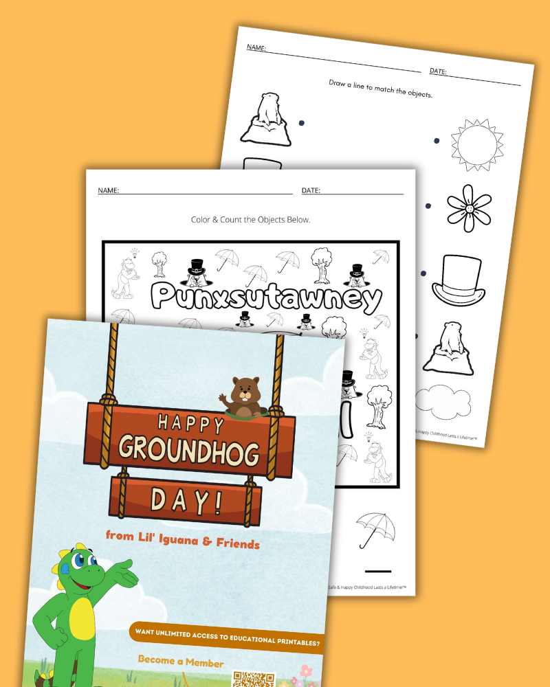 Groundhog Day Activity Workbook